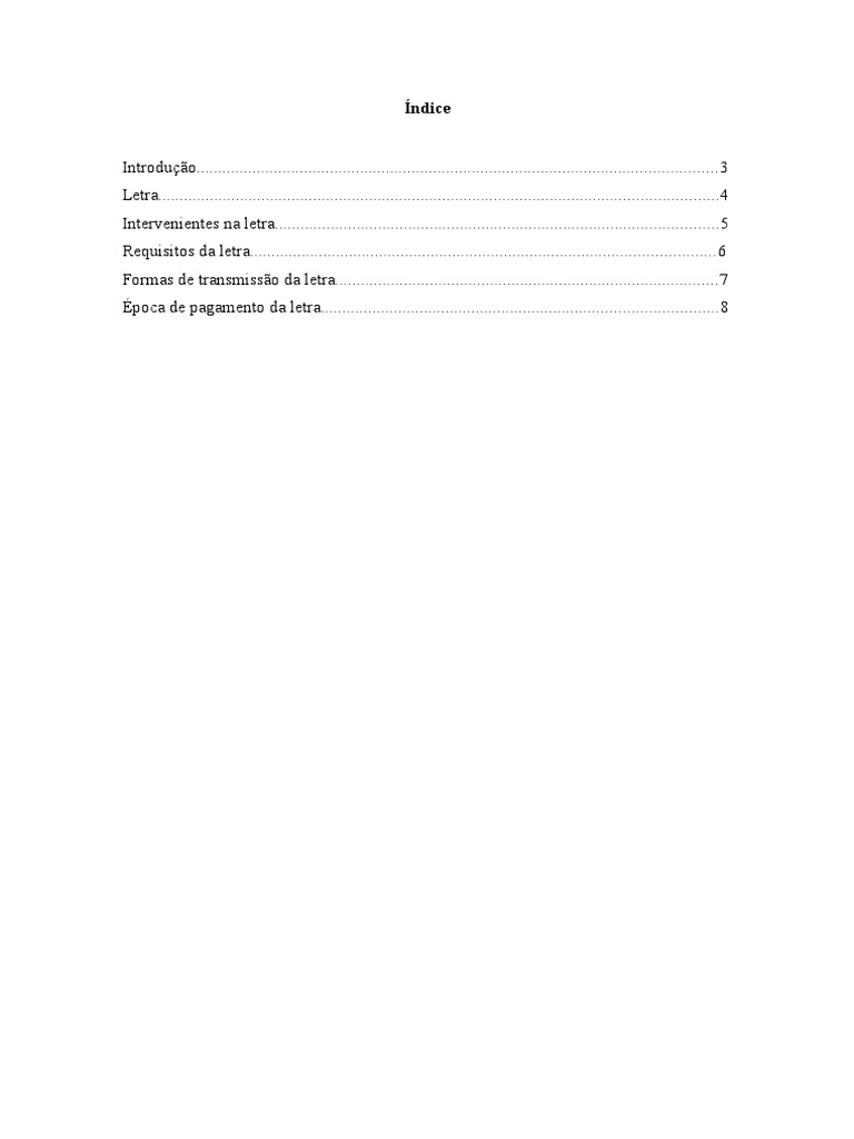 Características e intervenientes na letra bancária | PDF | Cheque ...
