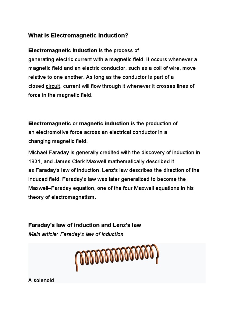 Physics 12th Project | PDF | Electromagnetic Induction | Magnetic Field