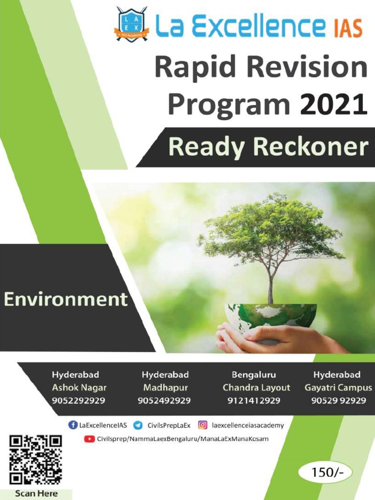 RRP 2021 Environment Ready Reckoner | PDF | Coral Reef | Ecosystem