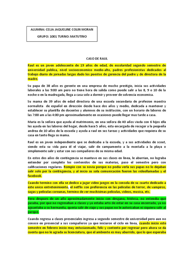 Caso de Raul | PDF