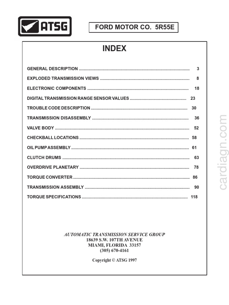 5R55E | PDF | Transmission (Mechanics) | Automatic Transmission