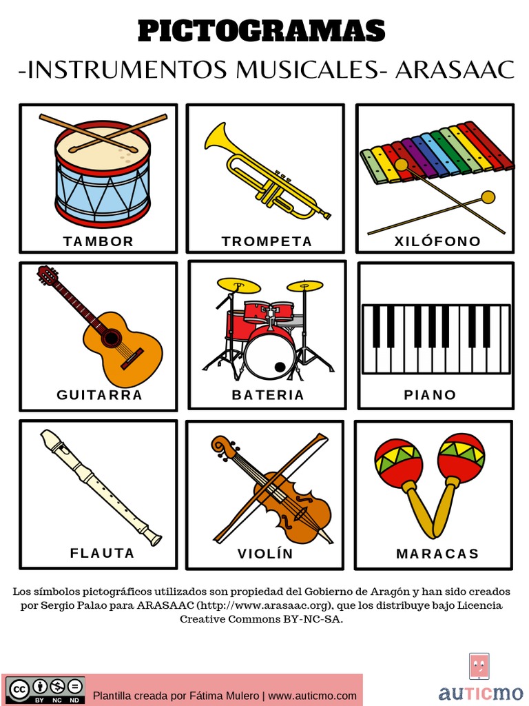 Picto Instrumentos Musicales Arasaac | PDF