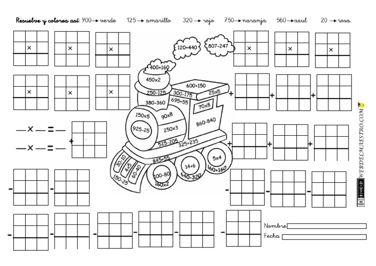 Operaciones de Matematicas Juegos | PDF