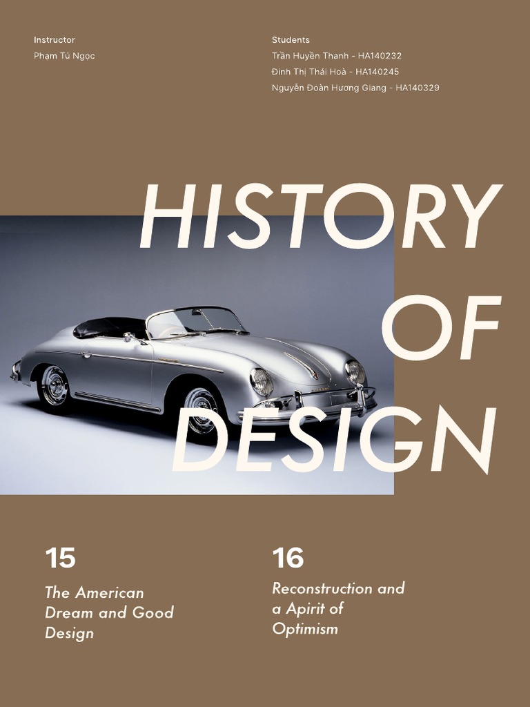 History OF Design: The American Dream and Good Design Reconstruction ...