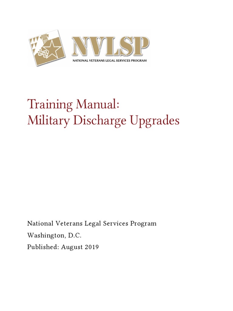 Discharge Upgrade Training Manual | PDF | Military Discharge | United ...
