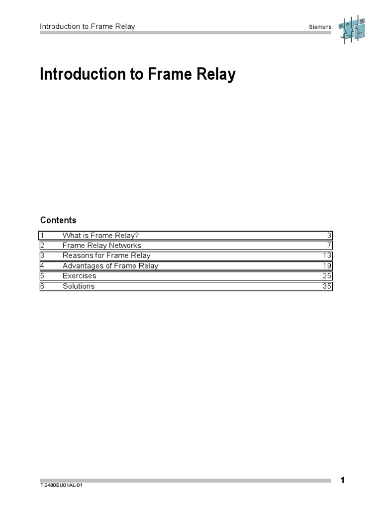 Introduction To Frame Relay | PDF | Computer Network | Packet Switching