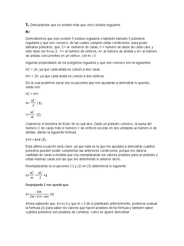 Solidos Regulares | PDF