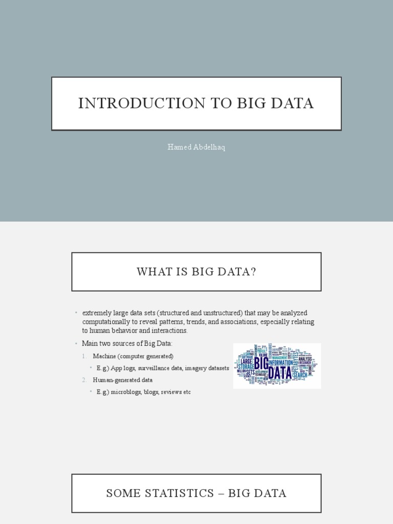 Introduction To Big Data | PDF | Big Data | Data