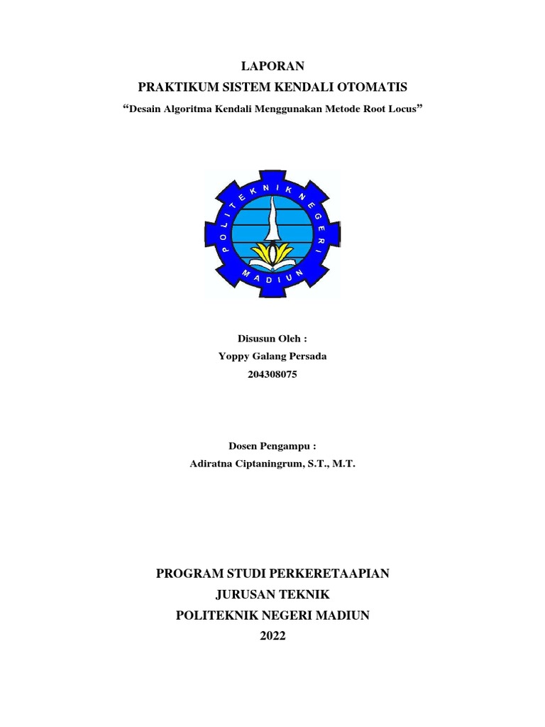 Desain Kendali dengan Metode Root Locus | PDF | Metode & Bahan Ajar