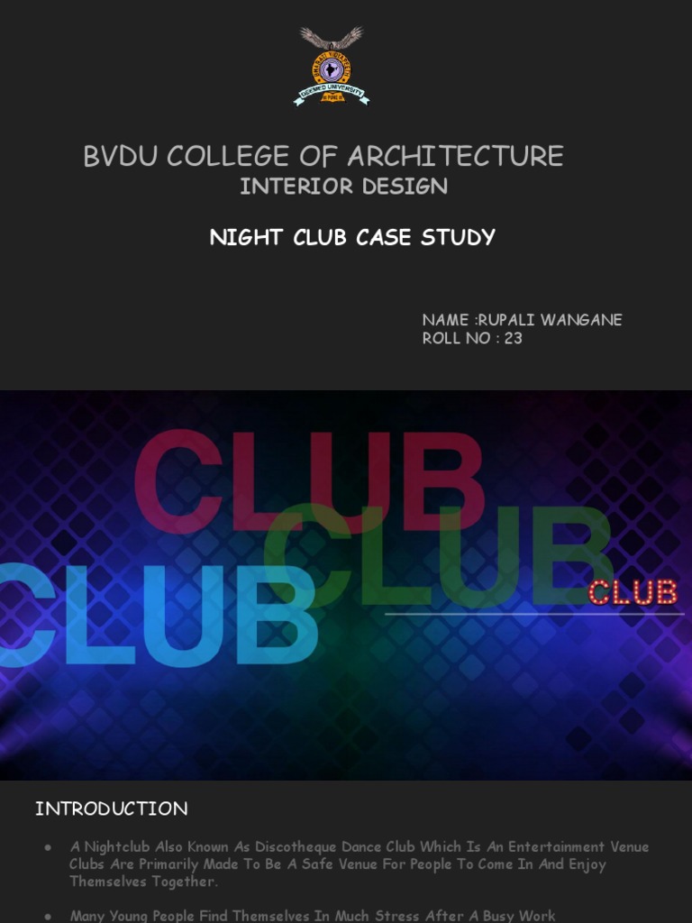 Night Club Case Study | PDF | Nightclub | Lighting