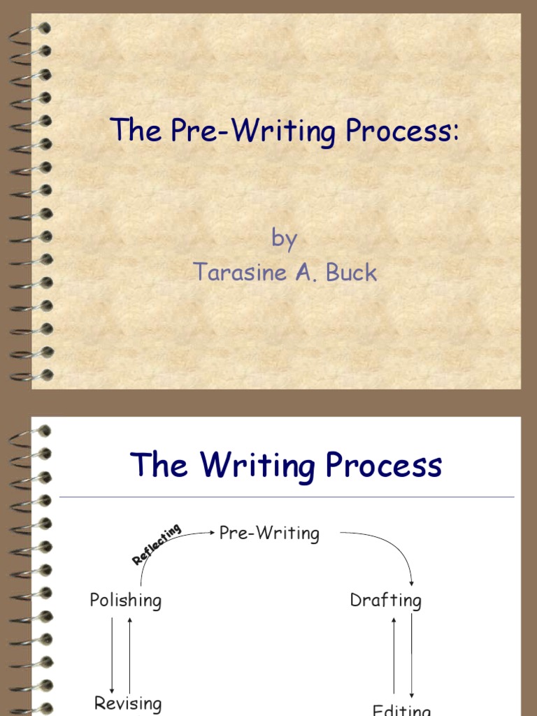 The Pre-Writing Process:: by Tarasine A. Buck | PDF | Writing ...