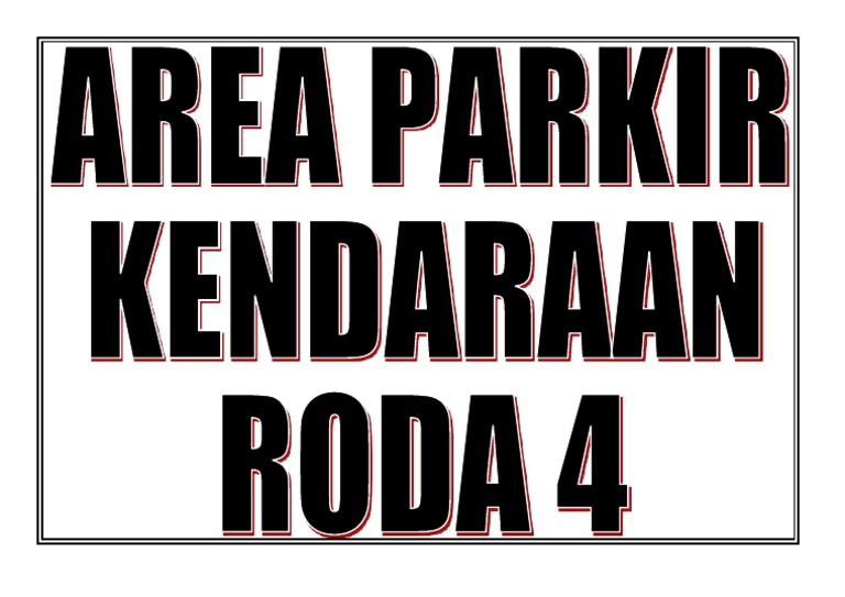 Tulisan Area Parkir | PDF