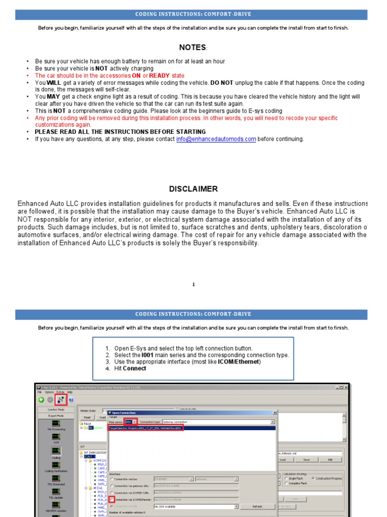 Comfort Drive Coding Instructions | PDF | Manufactured Goods | Computer ...