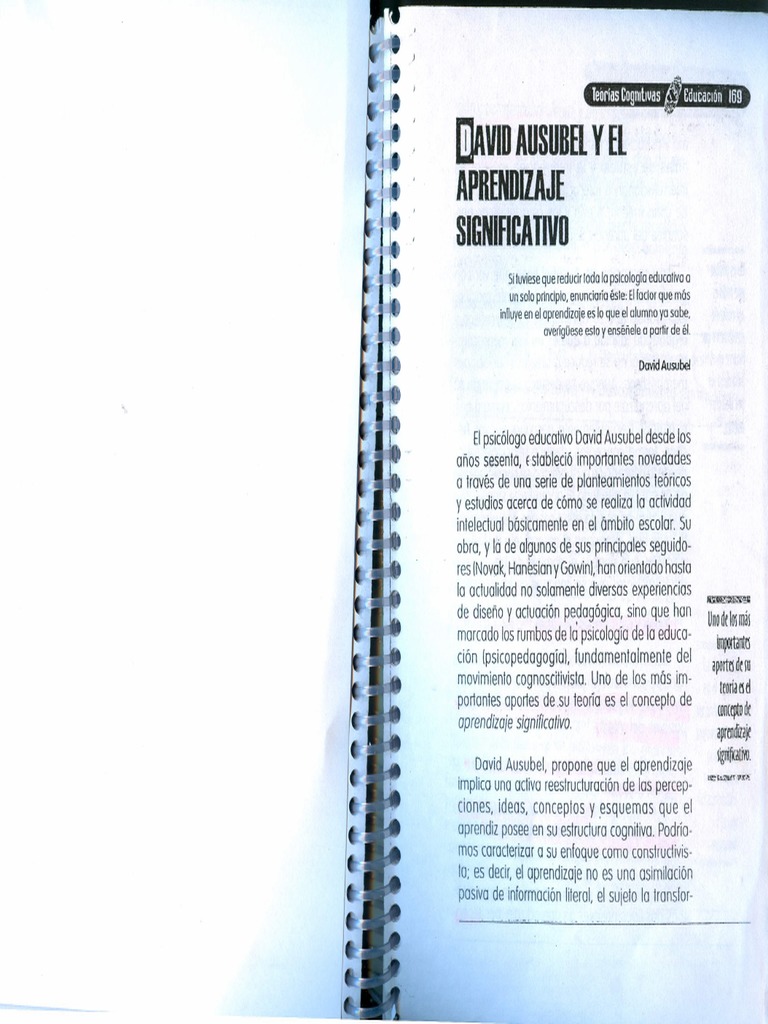 Teoria de Ausubel | PDF