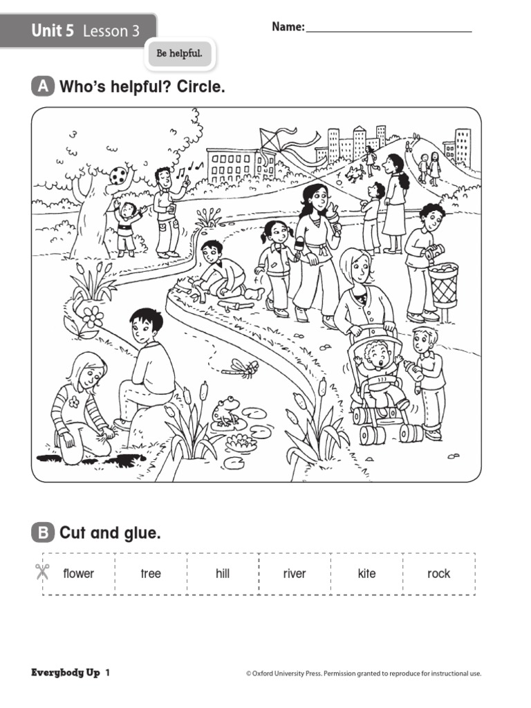 Unit 5 Lesson 3: Who's Helpful? Circle | PDF
