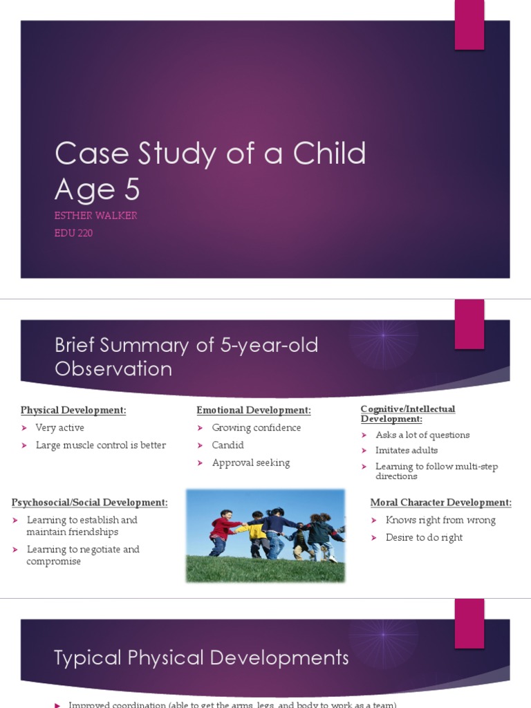 Child Development Case Study: Age 5 | PDF | Cognitive Development ...