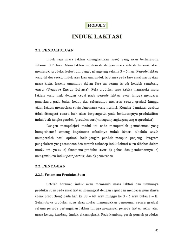 Modul - 3 (INDUK LAK) | PDF