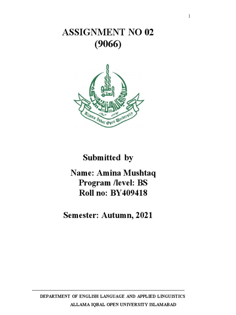 9066 Project 2 (AutoRecovered) | PDF | Phrase | Subject (Grammar)