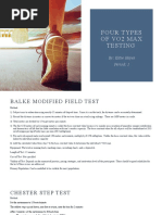 RHR I II III IV V: Chester Step Test Data Record Sheet | PDF