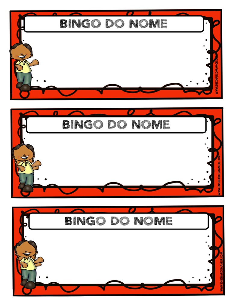 Cartela Bingo Do Nome | PDF