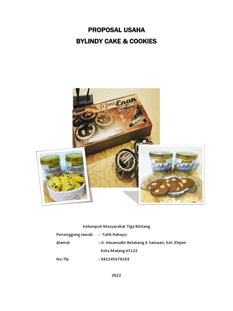 Proposal Usaha Bylindy Cake | PDF