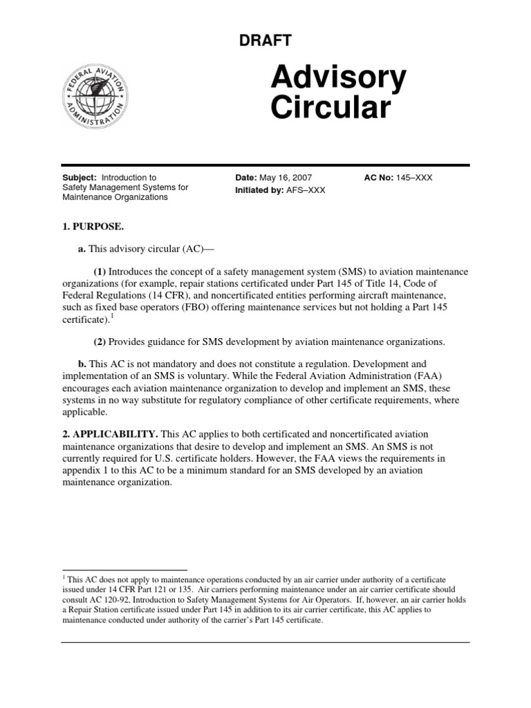 Advisory Circular | Risk Management | Safety