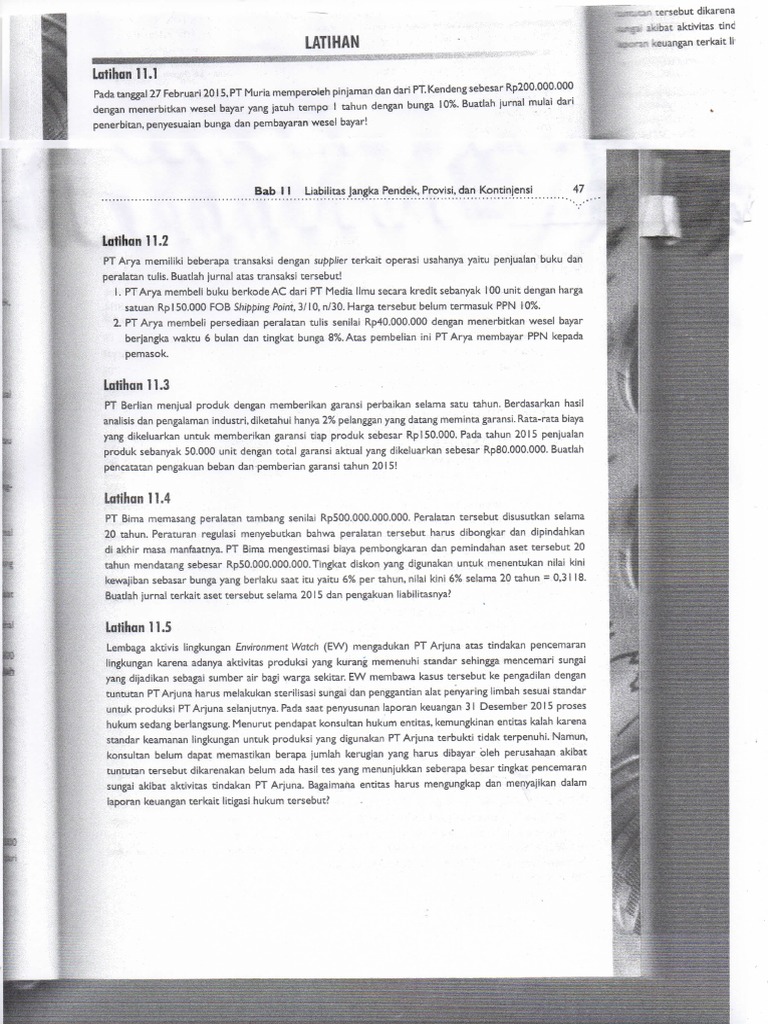 AKM 2 Soal Latihan BAB 11 | PDF