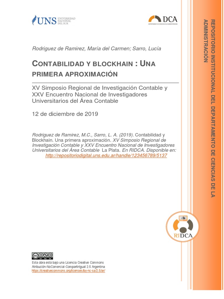 Contabilidad y Blockchain: Introducción | PDF | Contabilidad | Bitcoin