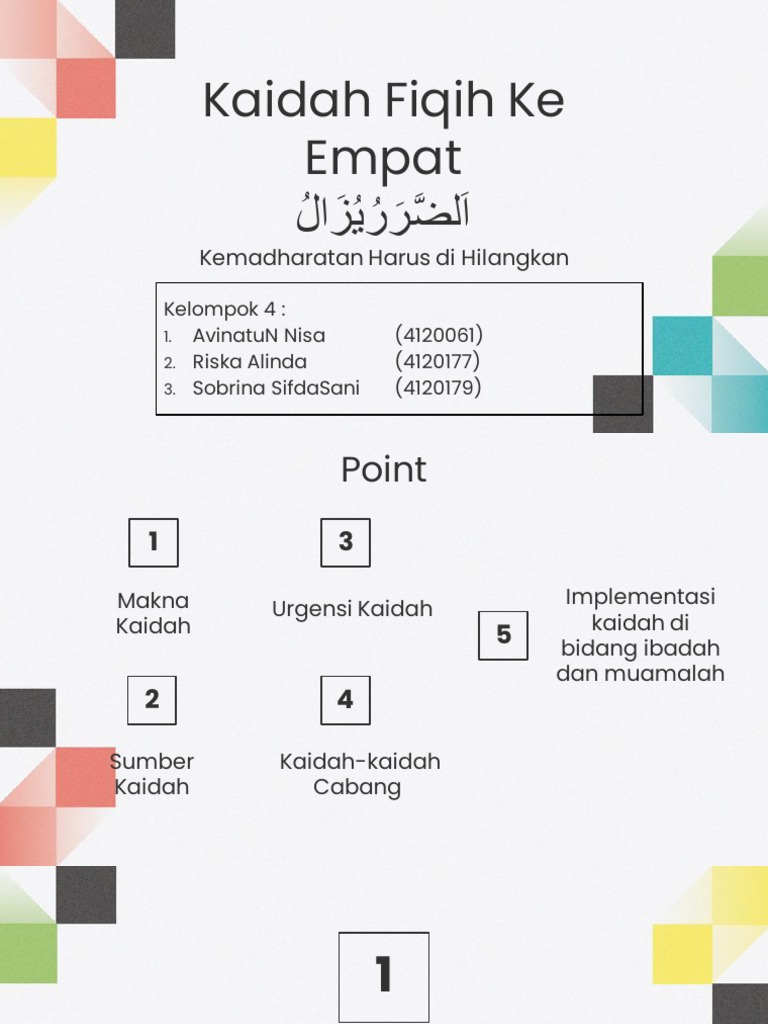 Kaidah Fiqih: Menghilangkan Kemadharatan | PDF