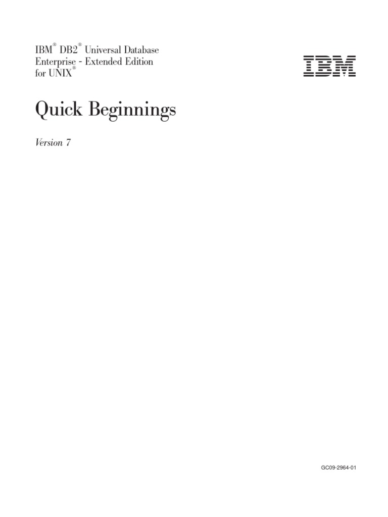 DB2 V7 Quick Beginning | PDF | Databases | Operating System