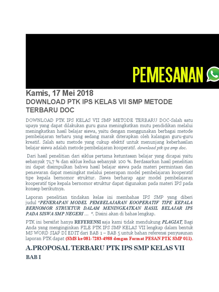PTK Ips 1 | PDF