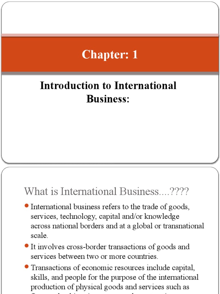 Introduction To International Business | PDF