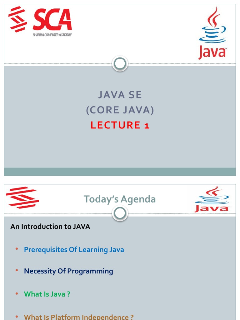 Java Se (Core Java) | PDF | Java (Programming Language) | Linux