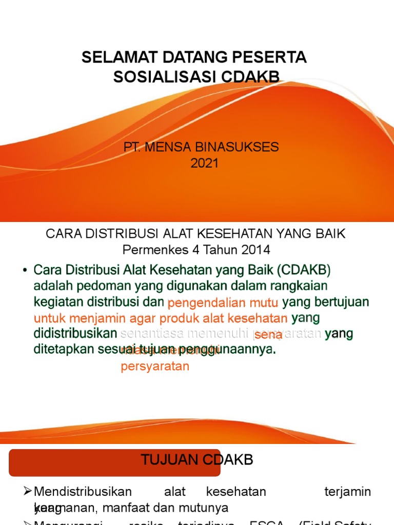 Materi Training Cdakb PJT Mbs 10 Sept 2021 | PDF