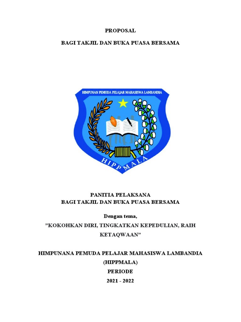 Proposal Bagi Takjil Dan Bukber-1 | PDF