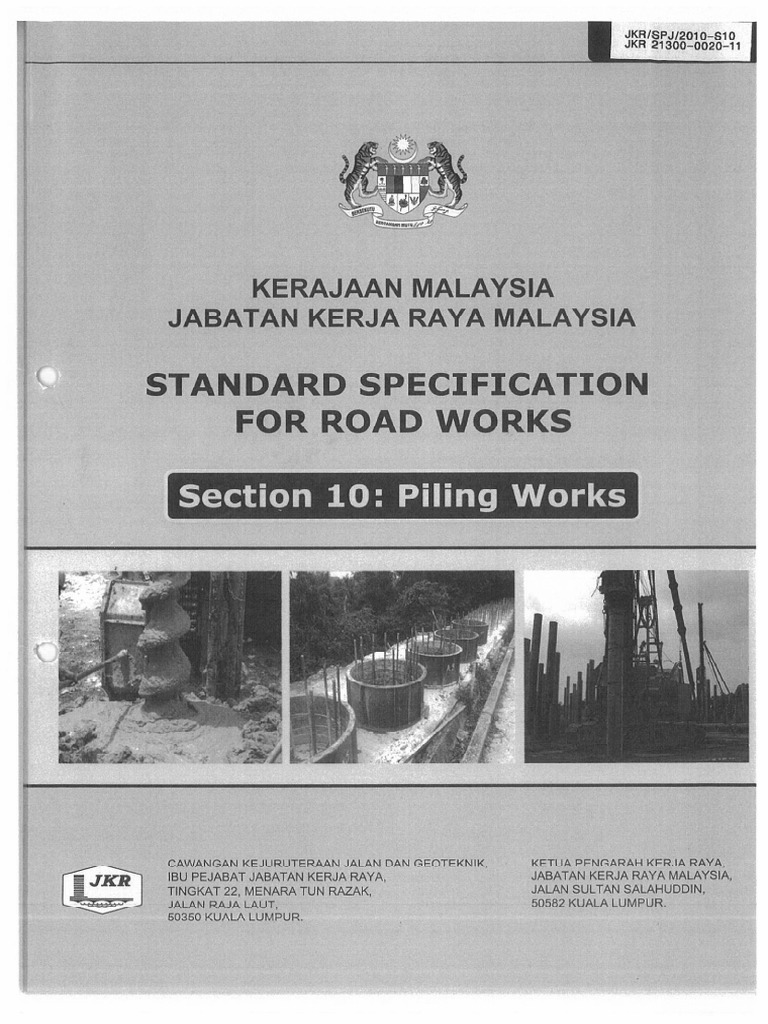 SECTION 10 - Piling Works 2010 | PDF
