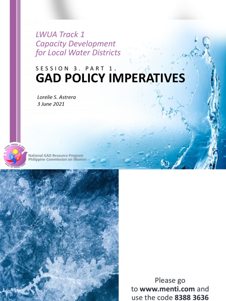 Session 3. GAD Policy Imperatives | PDF | Justice | Crime & Violence