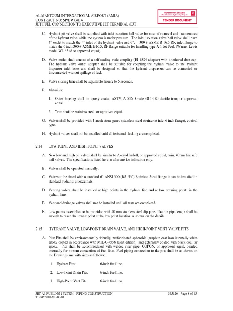 Section 2 15 Hydrant Pit | PDF | Pipe (Fluid Conveyance) | Valve