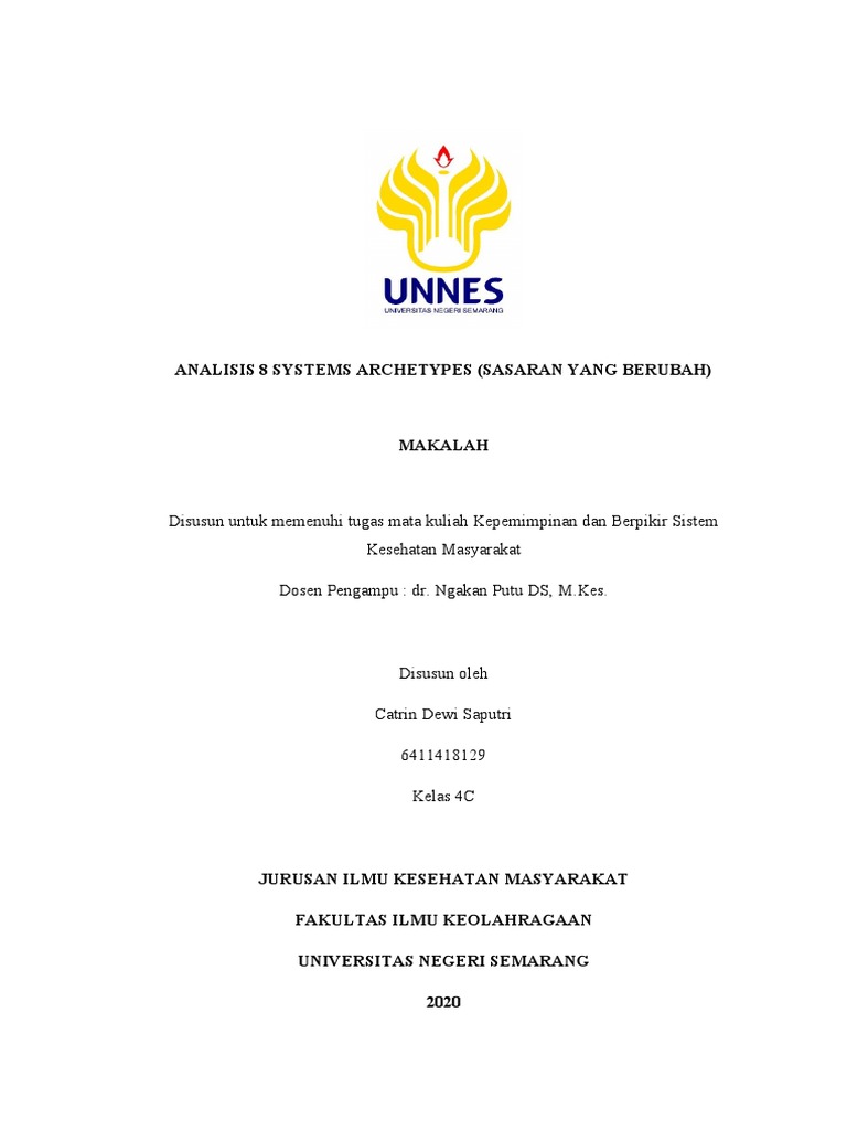 Analisis 8 Systems Archetypes | PDF