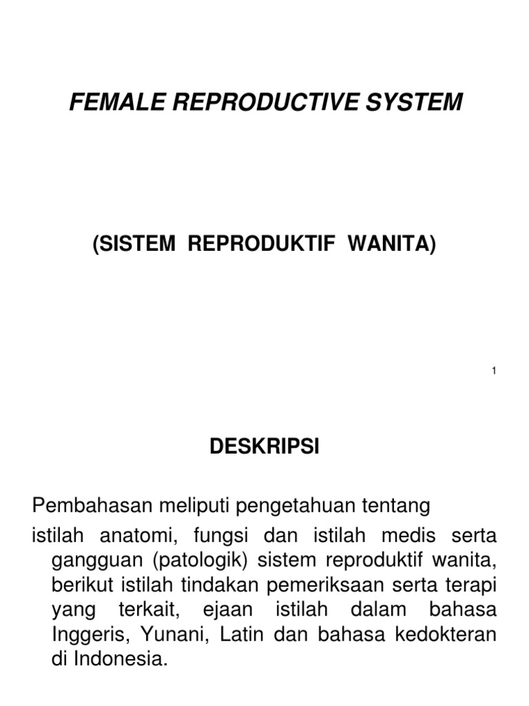 1 Tm-Reproduksi Female | PDF