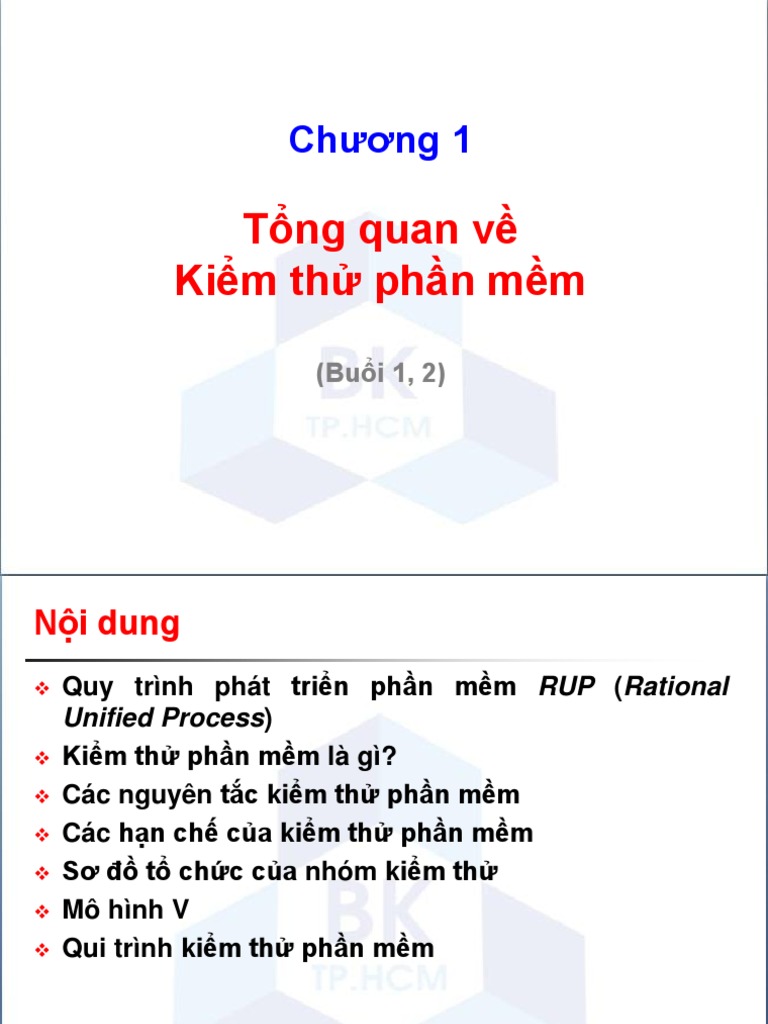KTPM - Chuong 1 - Tong Quan Kiem Thu | PDF
