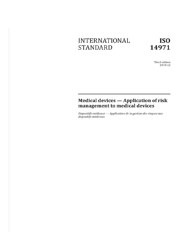 Iso 14971-2019 | PDF