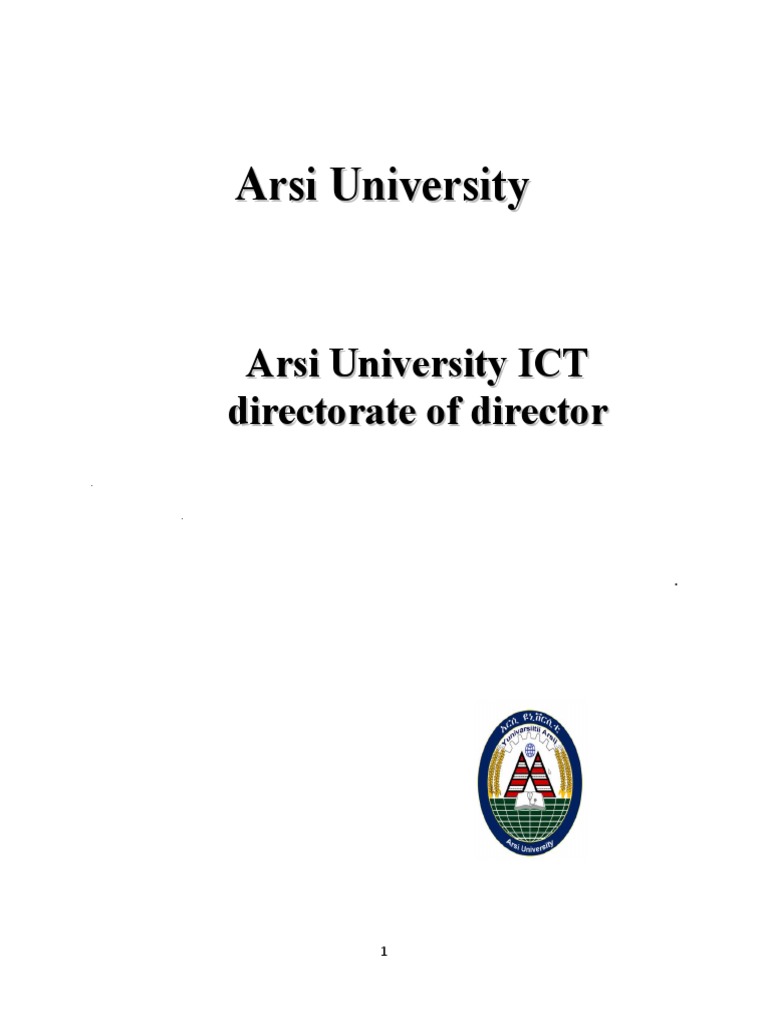 Arsi University | PDF | Computer Network | Internet