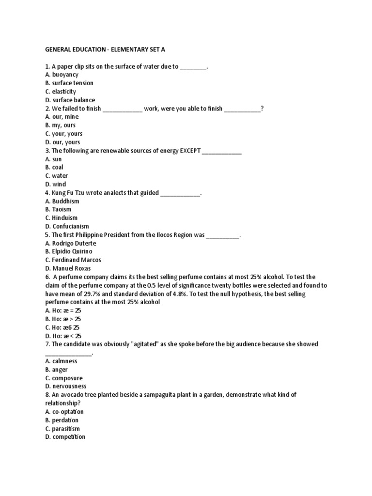 NEW Gen Ed Sep 2021 With Answer Key | PDF | Gene | Genetics