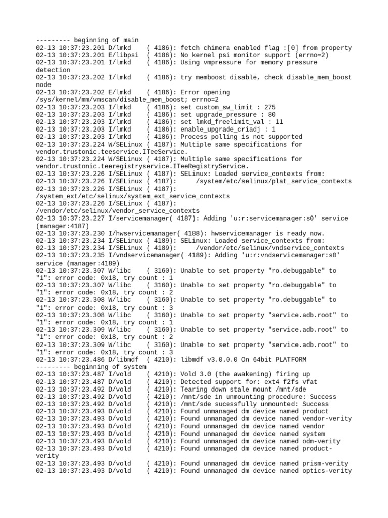 Logcat Home Fota Update Log | Download Free PDF | Unix | Computer Science