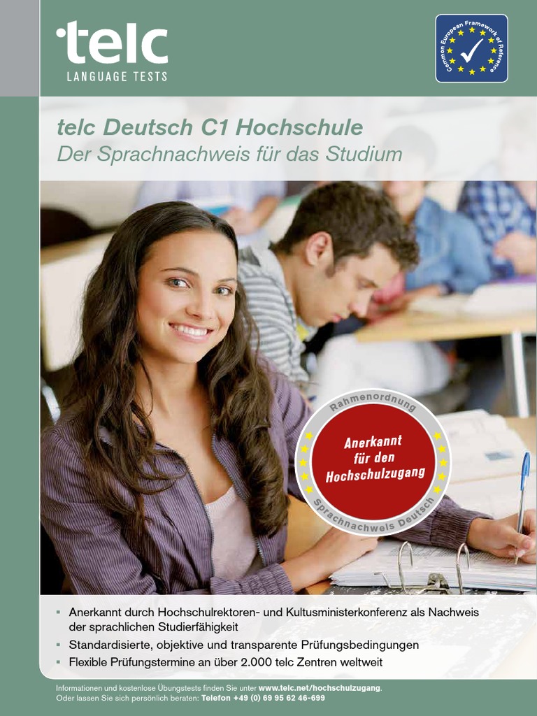Infoblatt Telc Deutsch c1 Hochschule | PDF