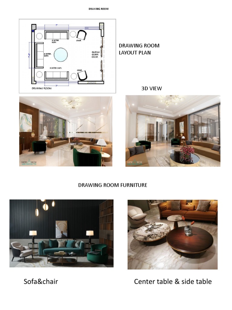 Drawing Room Layout Plan | PDF