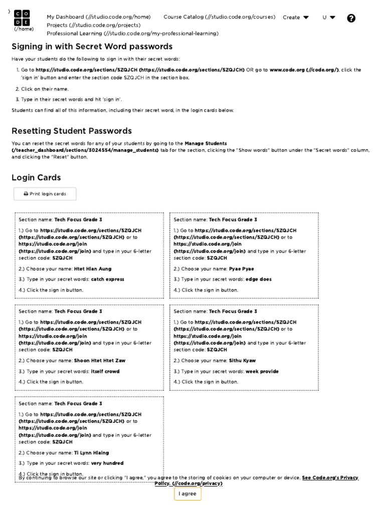 Signing in With Secret Word Passwords: Create U | PDF | Password ...