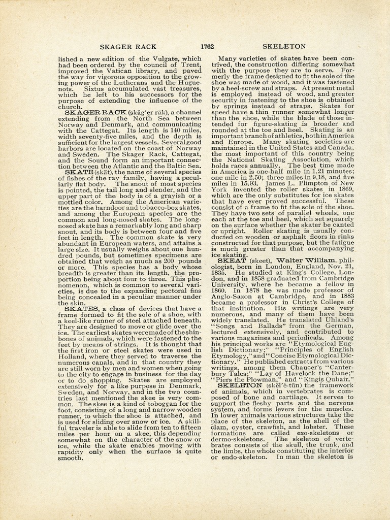 Vintage Skeleton Dictionary Page 1 OldDesignShop | PDF
