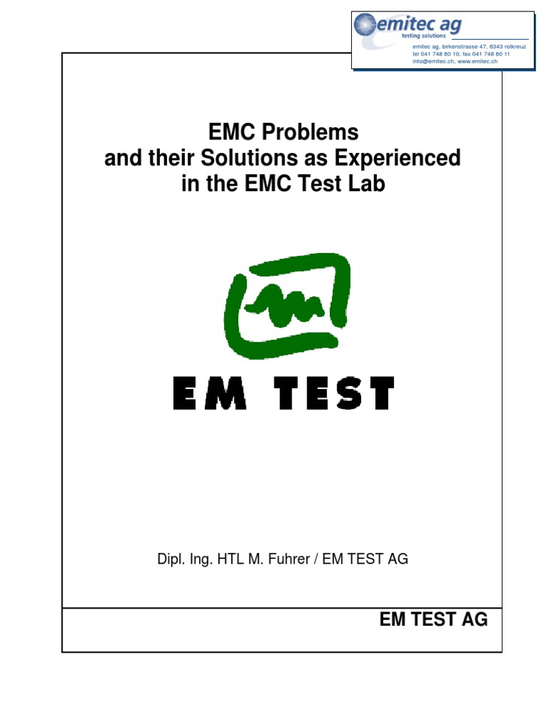 EMC Issues and Solutions in Testing | PDF | Technology & Engineering